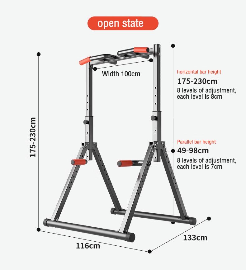 Folding Pull-up bar Indoor horizontal bar Home push-up bar stand Floor ...