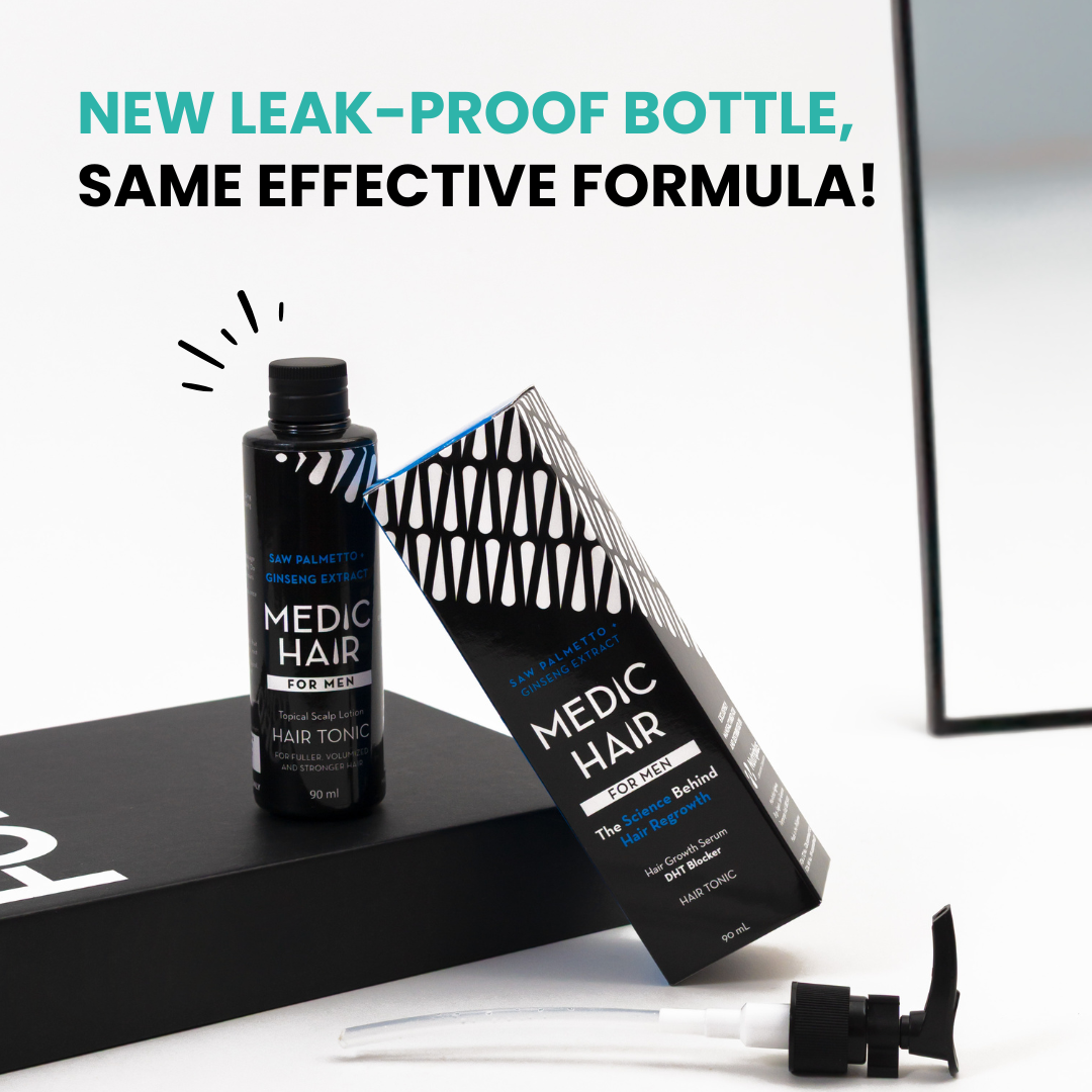 Medic Hair for Men - Hair Regrowth Formula (90 ML & 40 ML) | Shopee ...