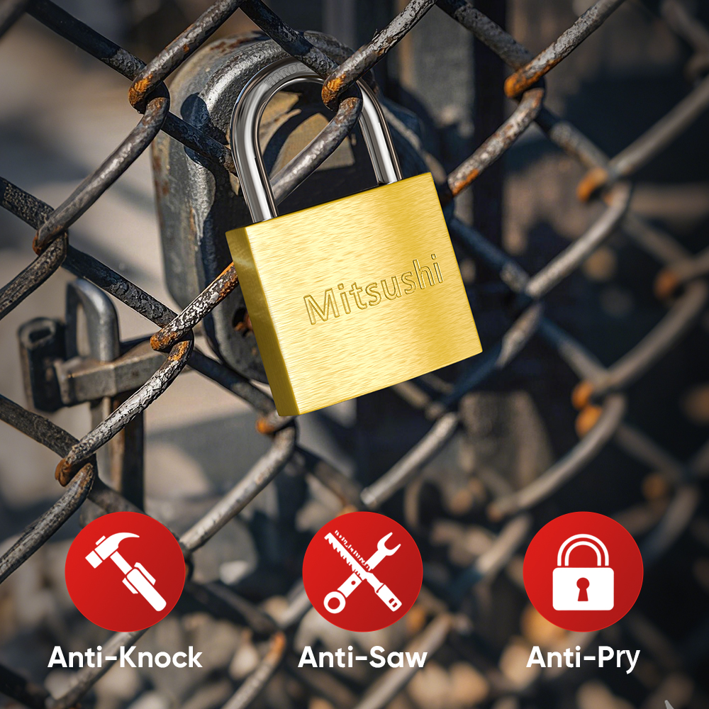 Mitsushi Security Padlock 25/32/38/50/63mm short/long Padlock ...