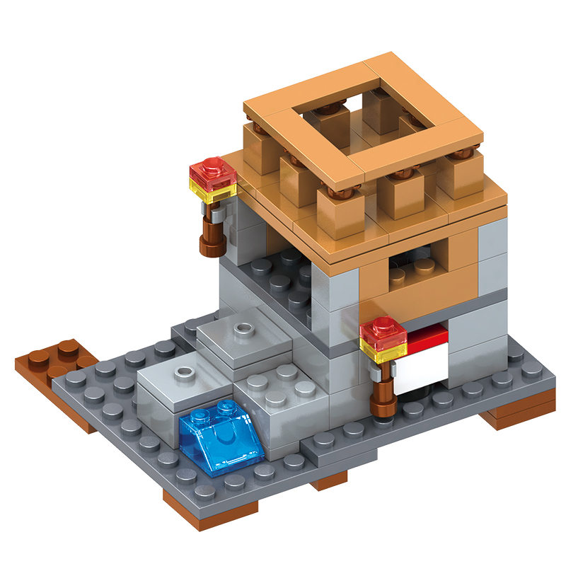 500Pcs My World Village Set Minecraft Building Block Toys Kids Classic ...