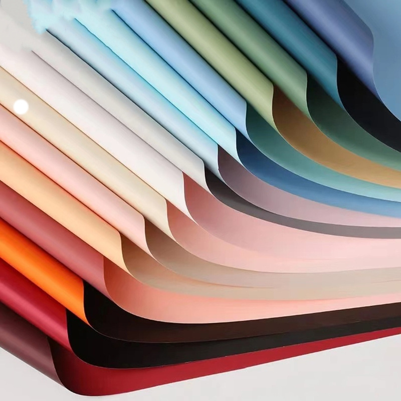 20PCS Two-Sided Colored Bouquet Wrapper Waterproof Handmade DIY Gift ...