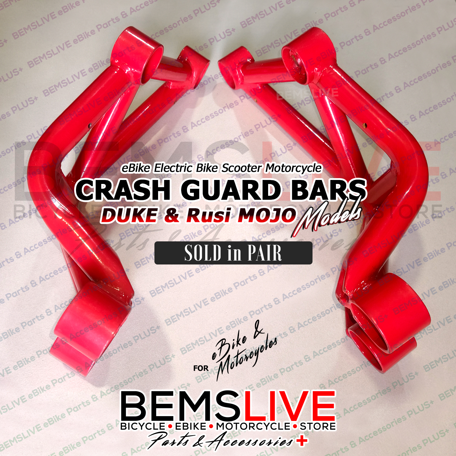 BEMS Duke Rusi Mojo Crash Guard Bars ebike Motorcycle Models | Shopee ...