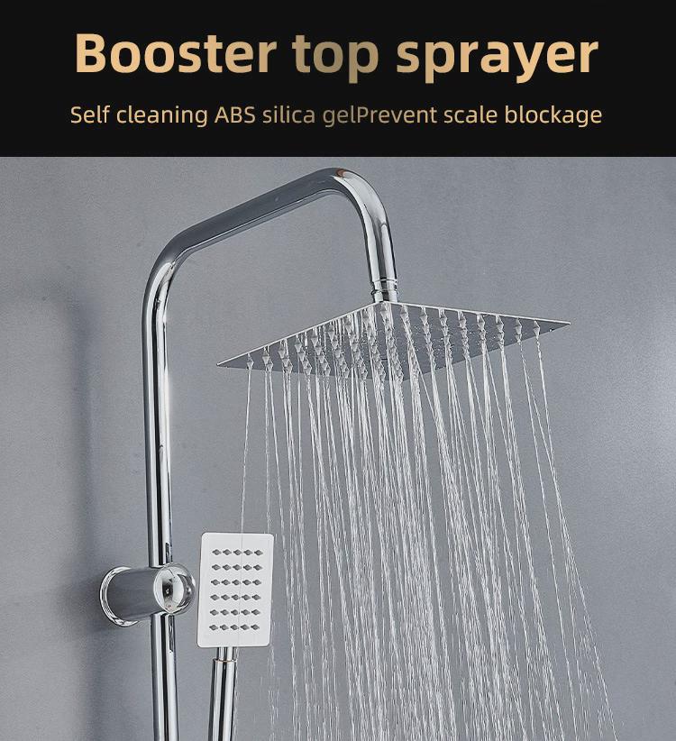 Shower Set with faucet stainless Steel 2in1 With Rainfall 8 Inch & Hand ...