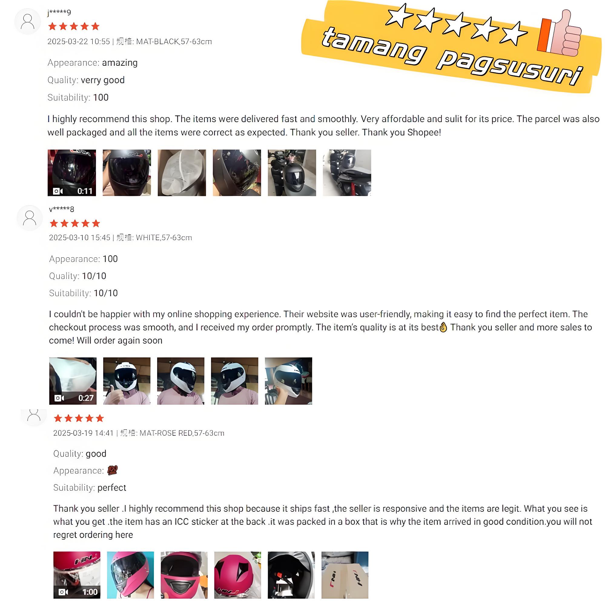 Original HNJ 855 Full Face Helmet For Motorcycle Men and Women Black ...