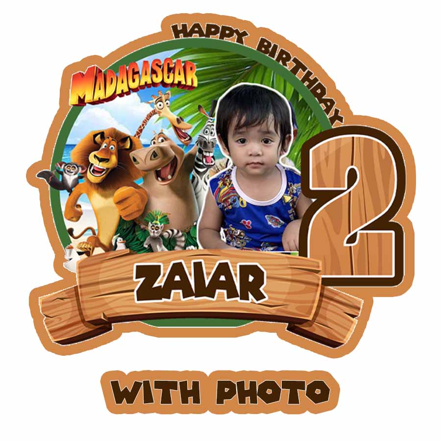 Customized MADAGASCAR Cake topper | Shopee Philippines