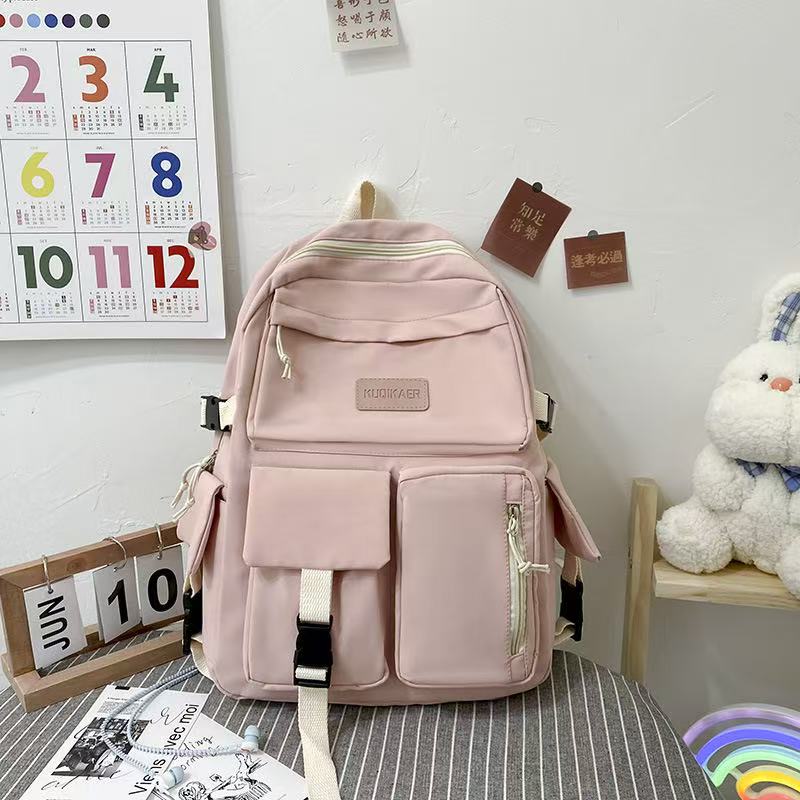 Mumu 6053 Canvas Cute Students Back Pack School Bag College Women Bags ...