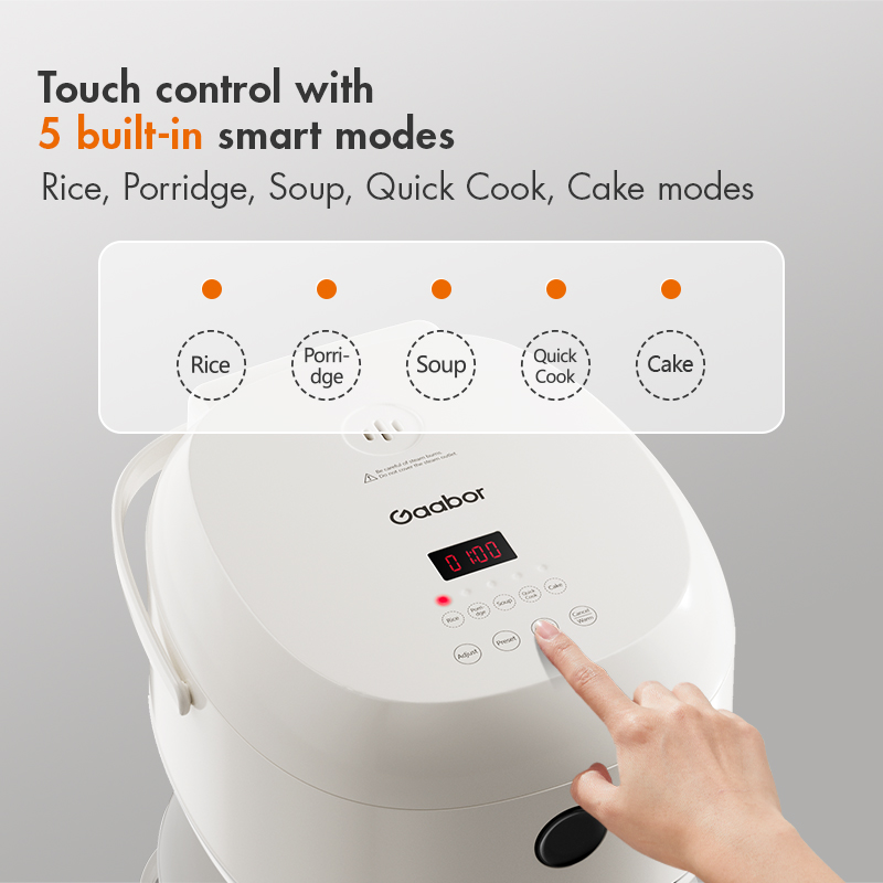Gaabor 1.2L Multi Functional Rice Cooker Curve Non-Stick Po Computer ...