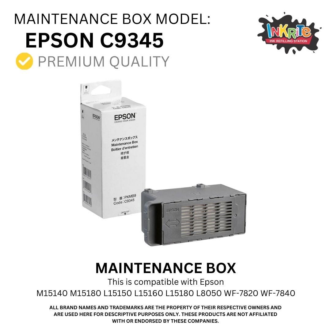 Original Genuine Epson C9345 Maintenance Box for Epson M15140 M15180 ...