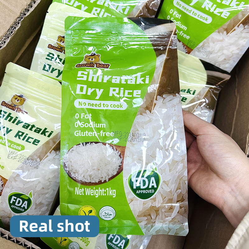 Shirataki rice 1kg/500g Konjac Rice low carb shirataki dried rice ...