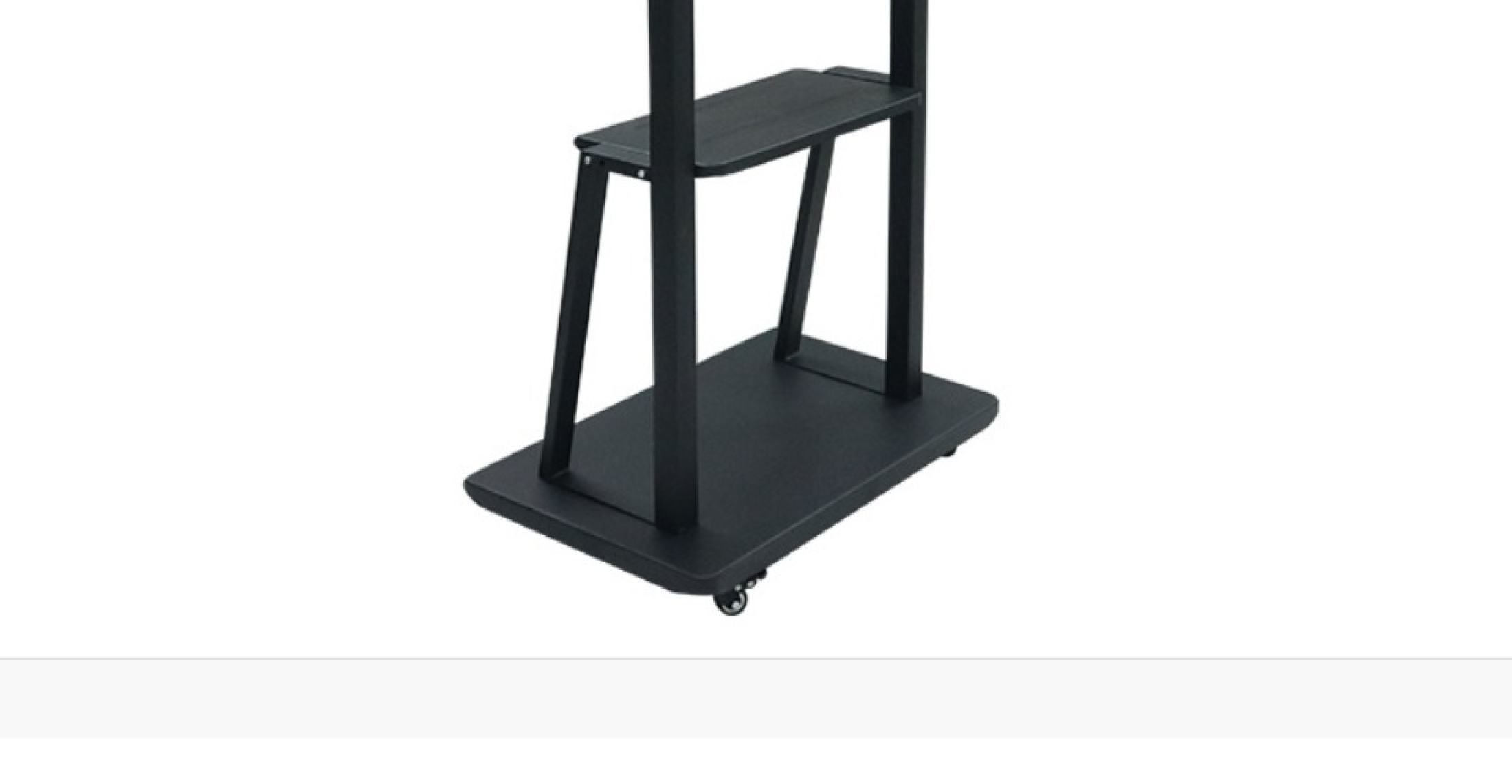 Universal 30-75 Inch Lcd Tv Stand With Tv Box Tray 360° Universal Wheel ...