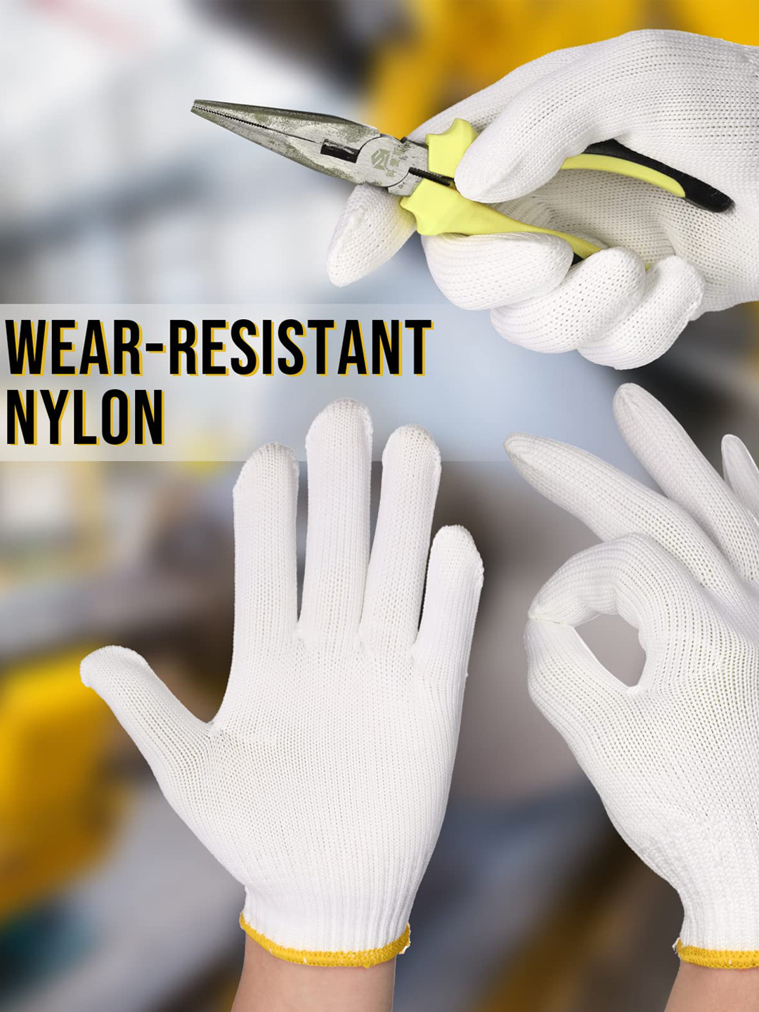 800G gloves, labor protection gloves, cotton gloves, construction site ...