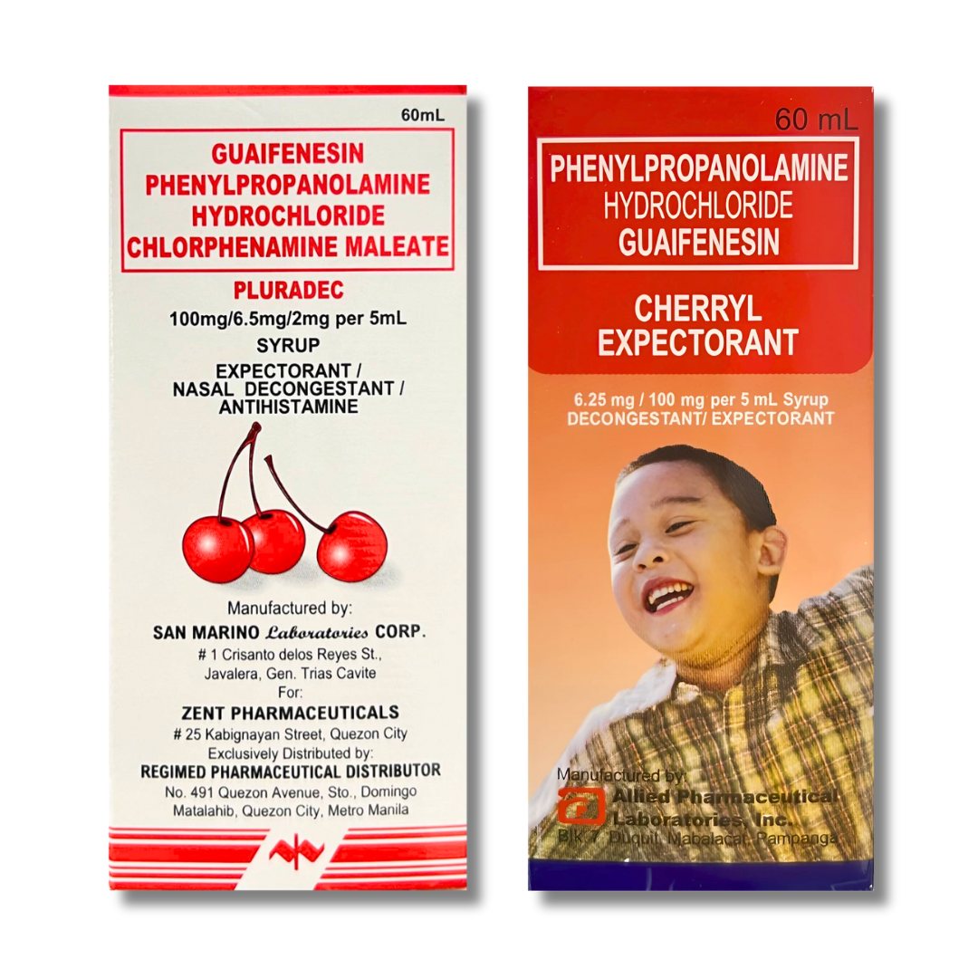 PLURADEC Expectorant Syrup for Cough 2 Bottles x 60mL - Guaifenesin ...