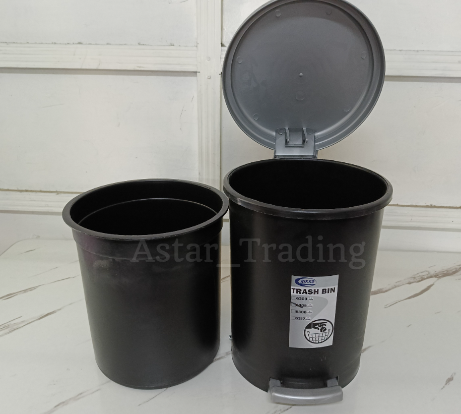 NIKKO 8 LITERS TRASHBIN WITH PEDAL / TRASH CAN / DUSTBIN / BASURAHAN ...