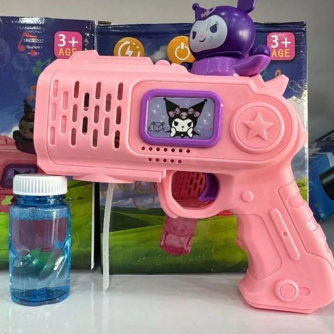 Sanrio Electric Bubble Machine Gun Blaster Gun with Bubble Solution ...