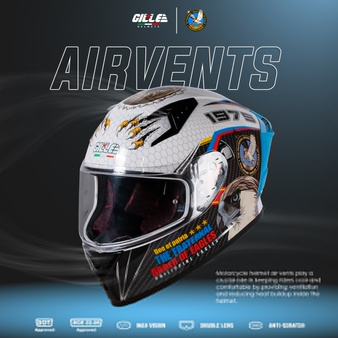 Gille Helmet 135 GTS V1 EAGLES Motorcycle Helmet Full Face Dual Visor ...