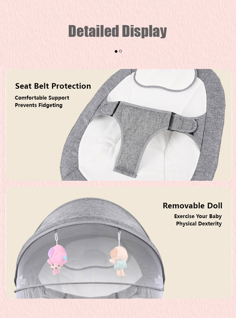 Rabbit Baby Swing Rocker Cradle Electric Adjustable Rocking Chair For ...