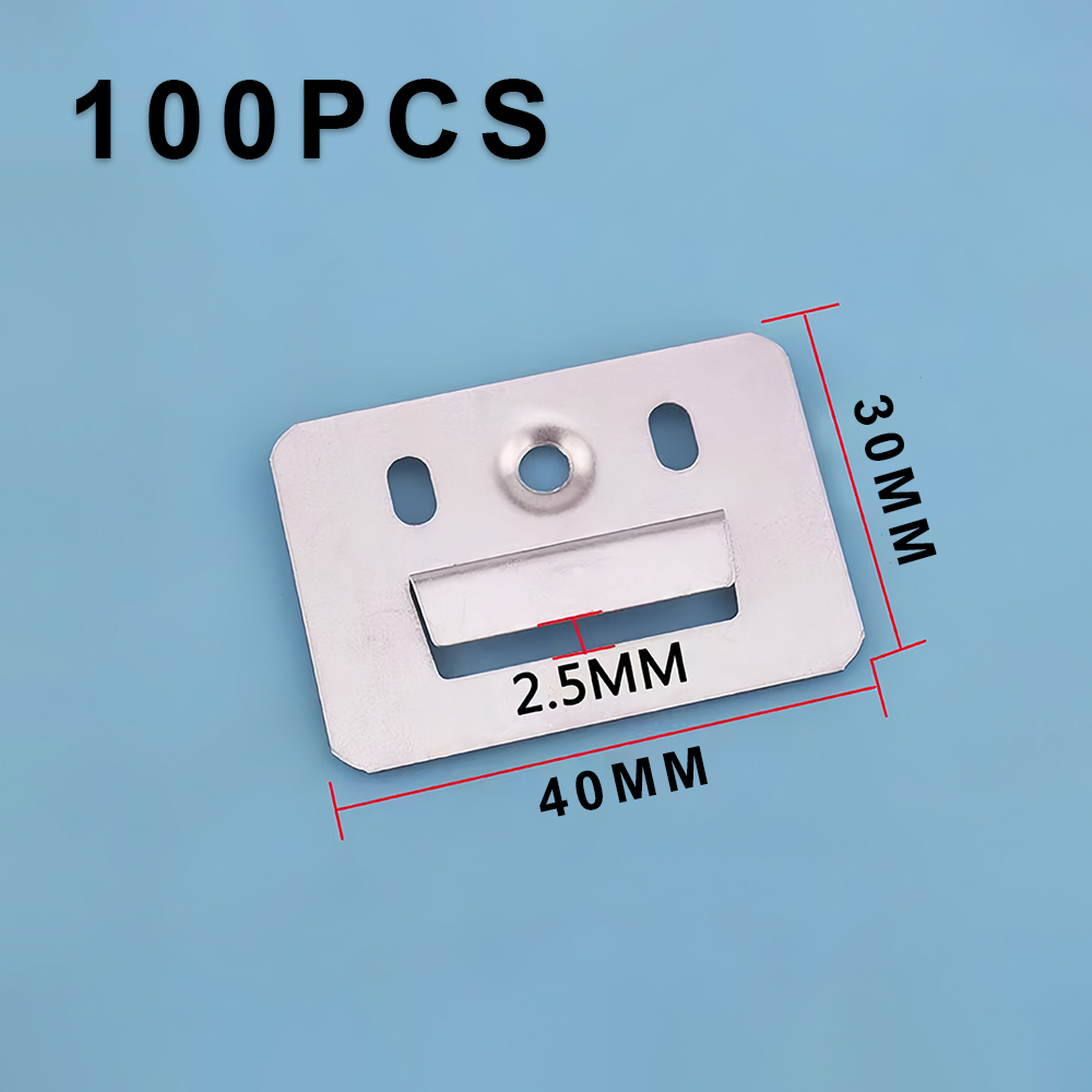 100Pcs/Set WPC Wall Metal Clip PVC Wall Panel Clip WPC Panel Clip ...