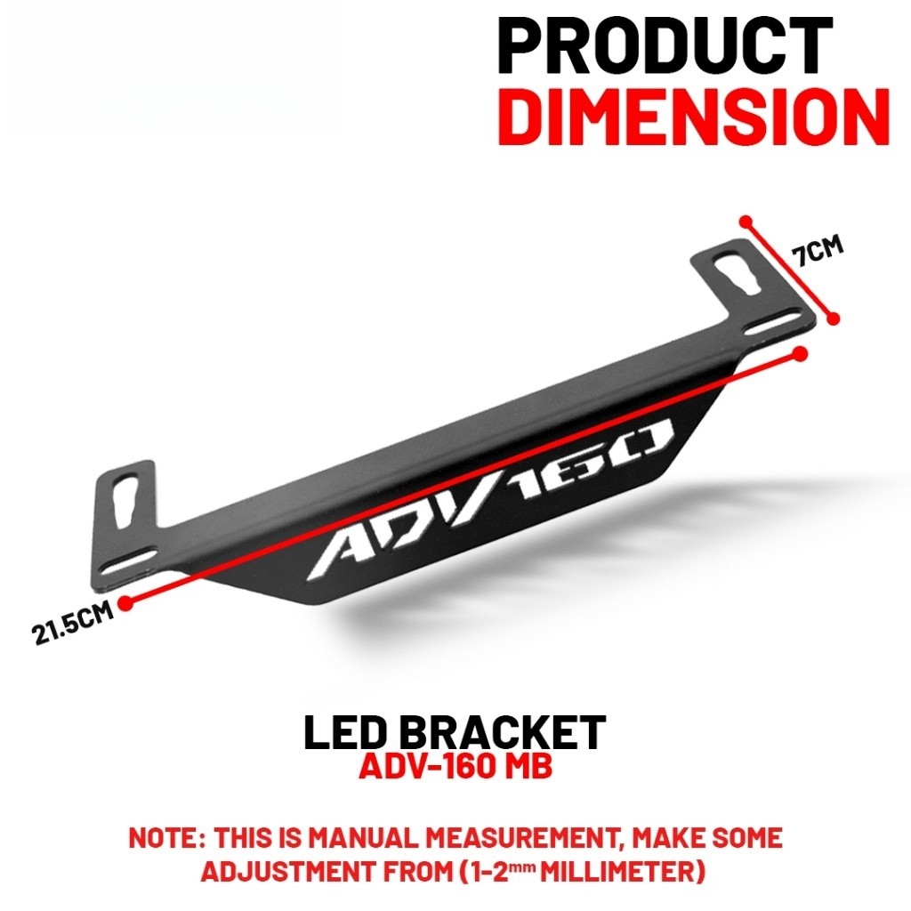 【24H Ship】HONDA ADV 160 HEAVY DUTY MINI DRIVING LIGHT LED BRACKET FOR ...