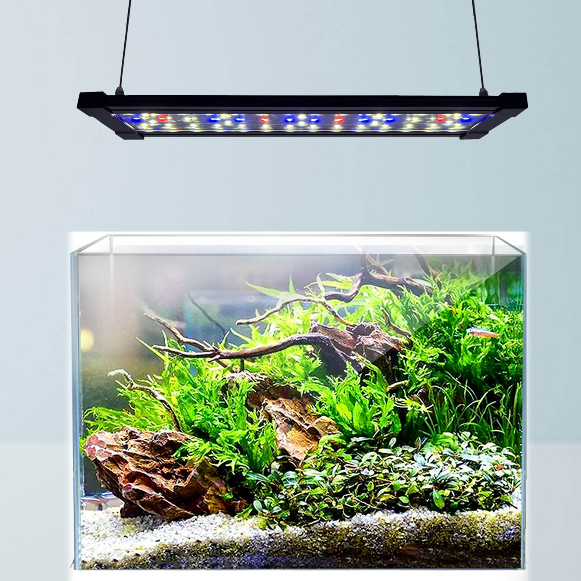 Full spectrum brightening LED plant lighting Fish tank support light ...