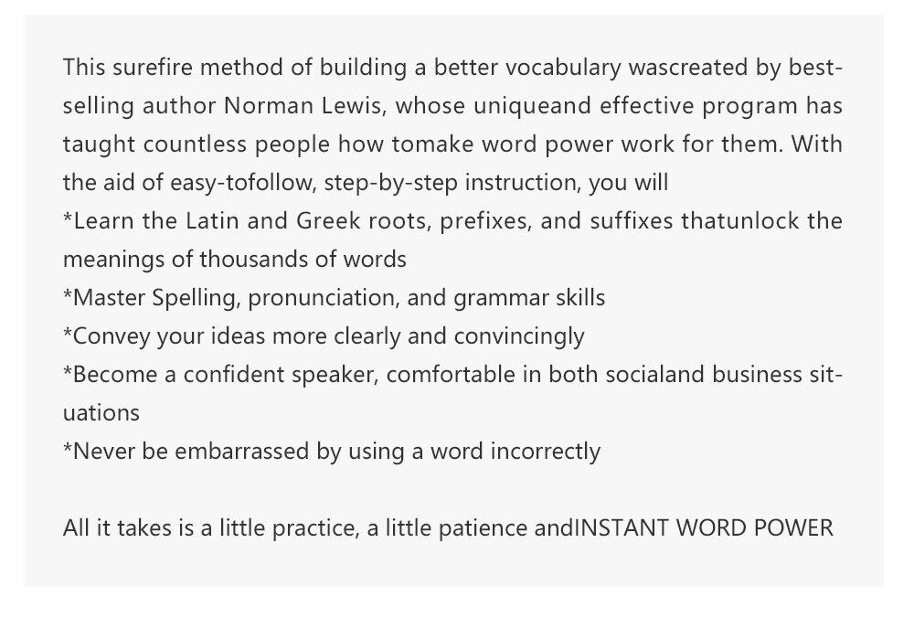 3Books Word Power Made Easy/ 30 Days To Better English/ Instant Word ...