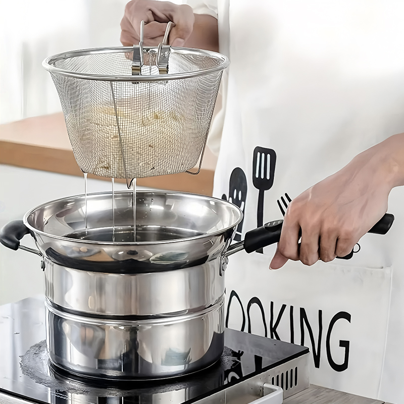 Natures Glow 3 in 1 Multifunctional Stainless Steel Steamer Frying Pan ...