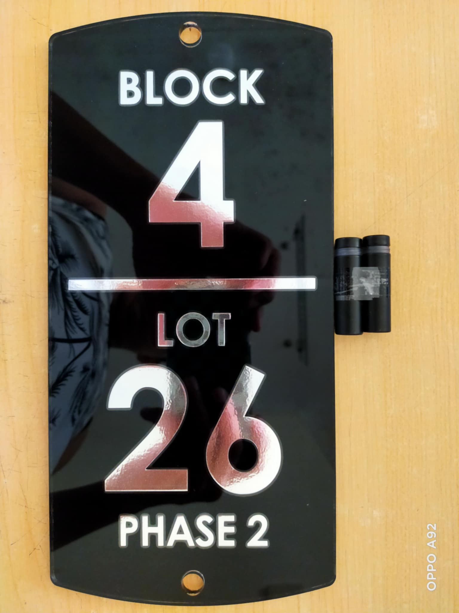 Personalized House Address Plate Blk Lot Signage Home Number Plate 5 ...