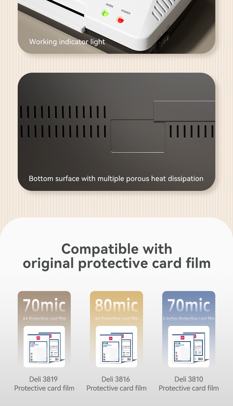 Deli 3in1 Fast Laminator A3/A4 Laminating Machine Fast Preheating ...