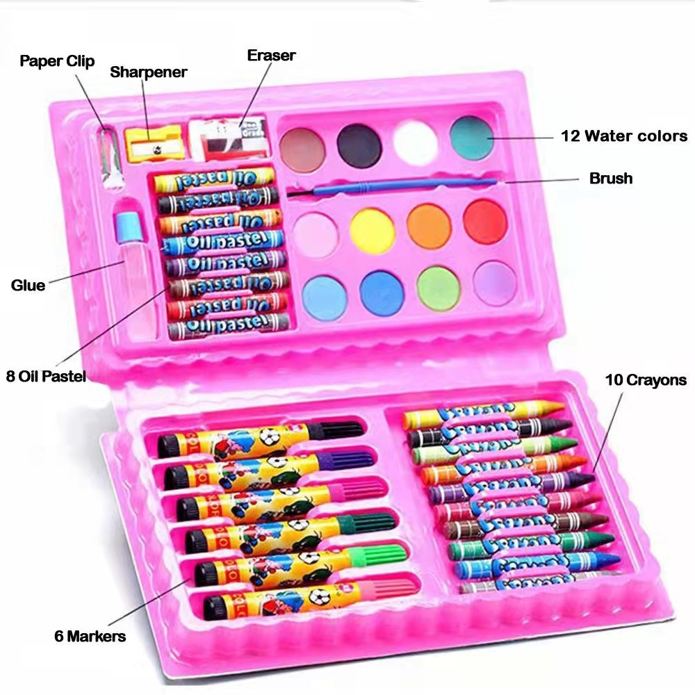 42PCS/Set Kids Coloring Set Painting Water Color Crayon Drawing Set Art ...