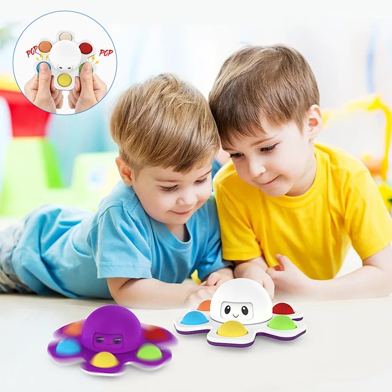 Flip Face-changing Octopus Squid Game Pop It Fidget Octopus Silicone ...