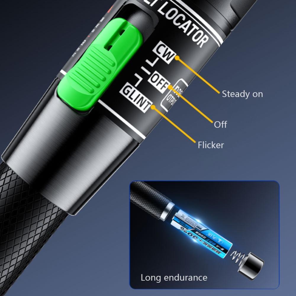 TESGEAR Fiber Optic Visual Fault Locator Pen – 30mW 10mW 80mW 10-80KM ...