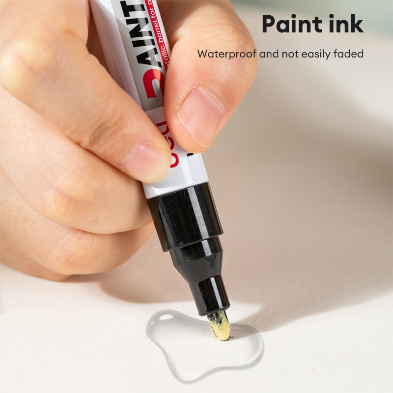 Deli Paint Marker Pen Waterproof 2.0mm Permanent Marker Pen Paint Pens ...