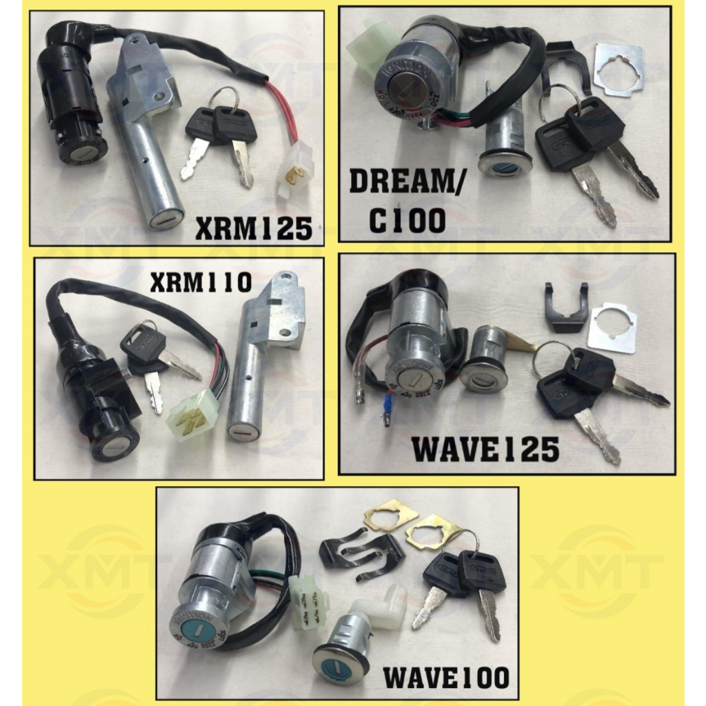 Motorcycle Lgnition Switch Set For XRM110/XRM125/CT100/TMX155/SMASH 110 ...