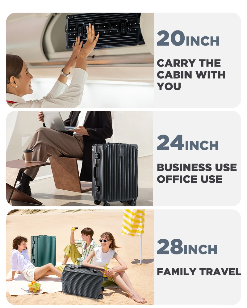 ISLAND ELEPHANT USB Aluminum Frame Luggage Suitcase Hand Carry Luggage ...