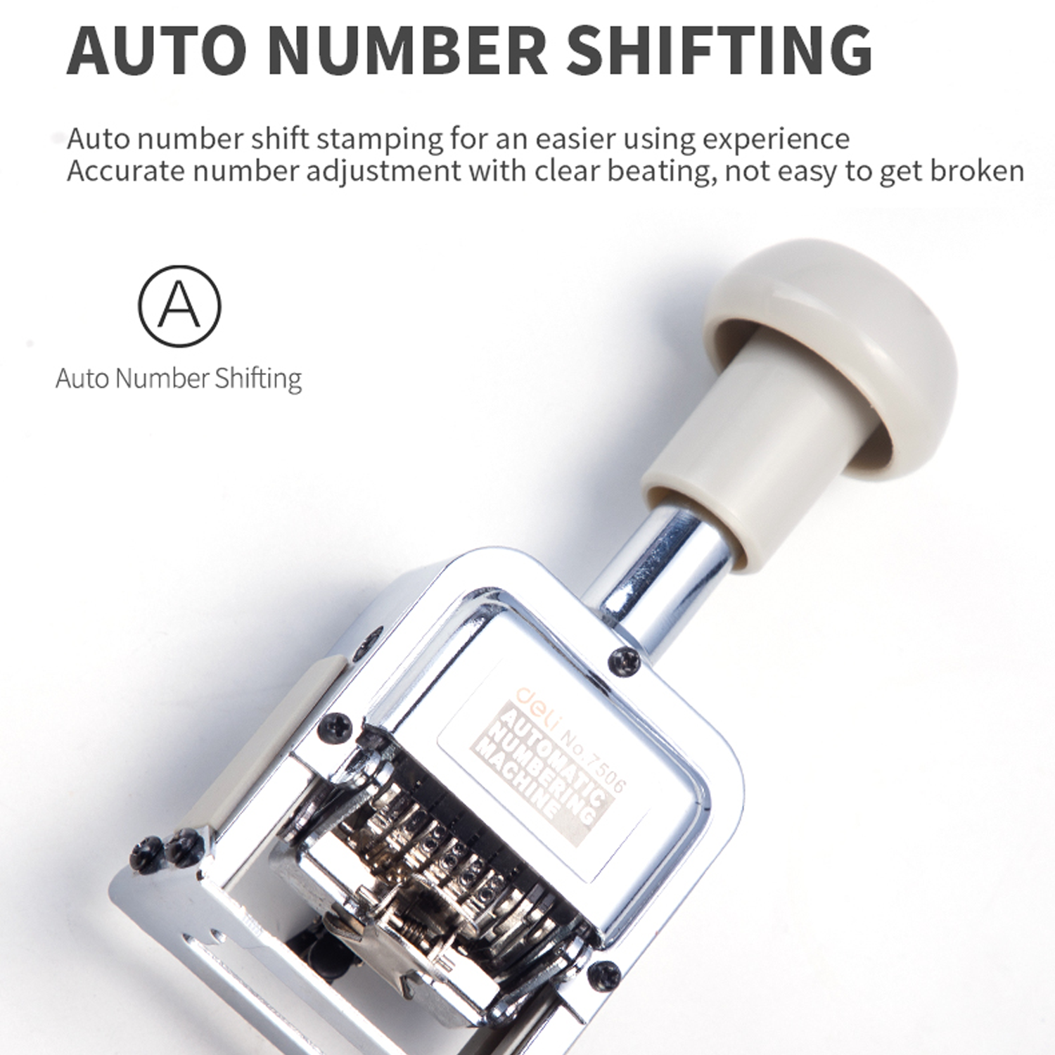 Deli 7506 6 Digit Numbering Machine 797506 | Shopee Philippines