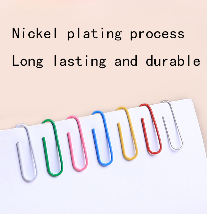 500PCS/Box Color Metal Paper Clip Multi-Purpose Document Classification ...