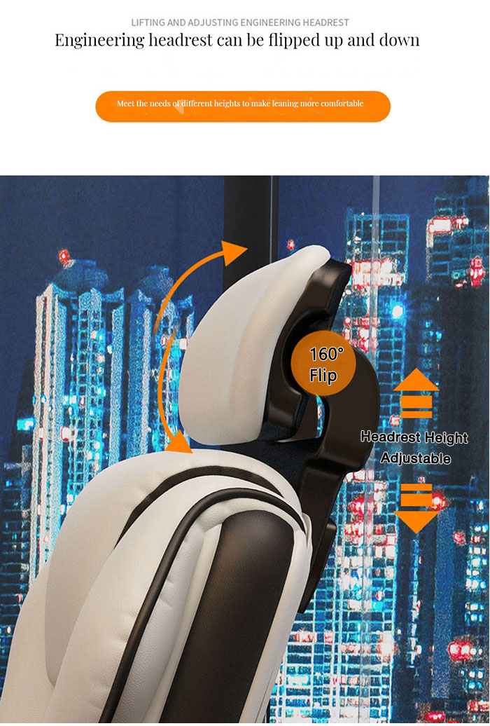 F&G 360° Rotation Gaming Chair with Footrest Height Adjustable Leather ...