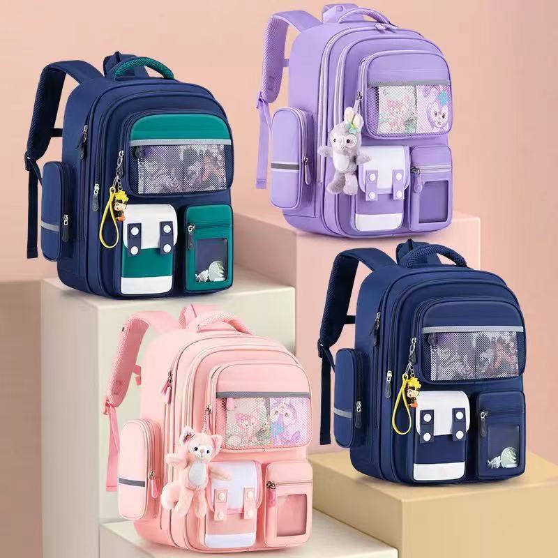 (Multi Pocket) Primary School School bag 1-3-6-9 Junior High School ...