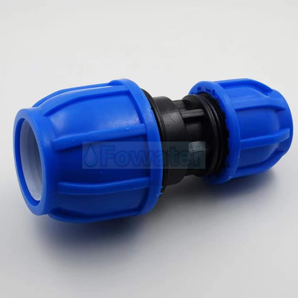 Blue/Black PE Compression Fittings Coupling/Elbow/Tee Reducer for PE ...