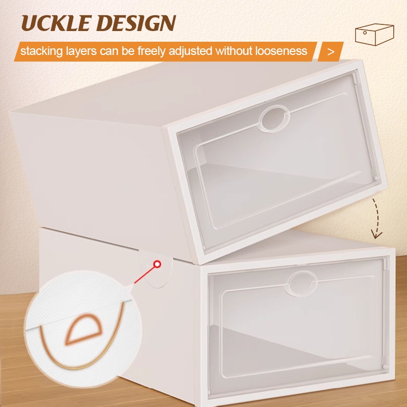 Large Shoe Box Candy Colored Hard Plastic Storage Rack For Sports and ...