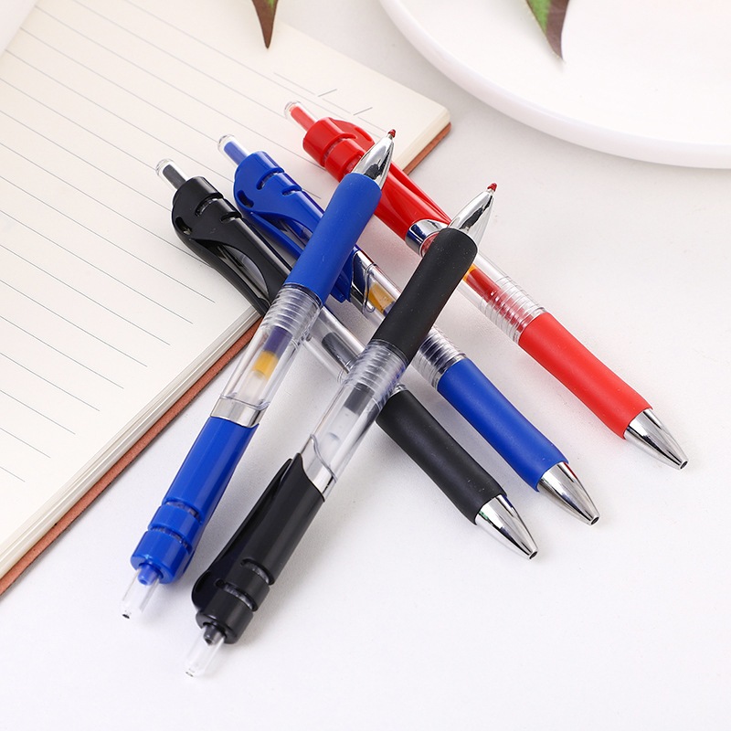 METECH Retractable Gel Pen 0.5mm Carbon Press Bullet Head Neutral Water ...