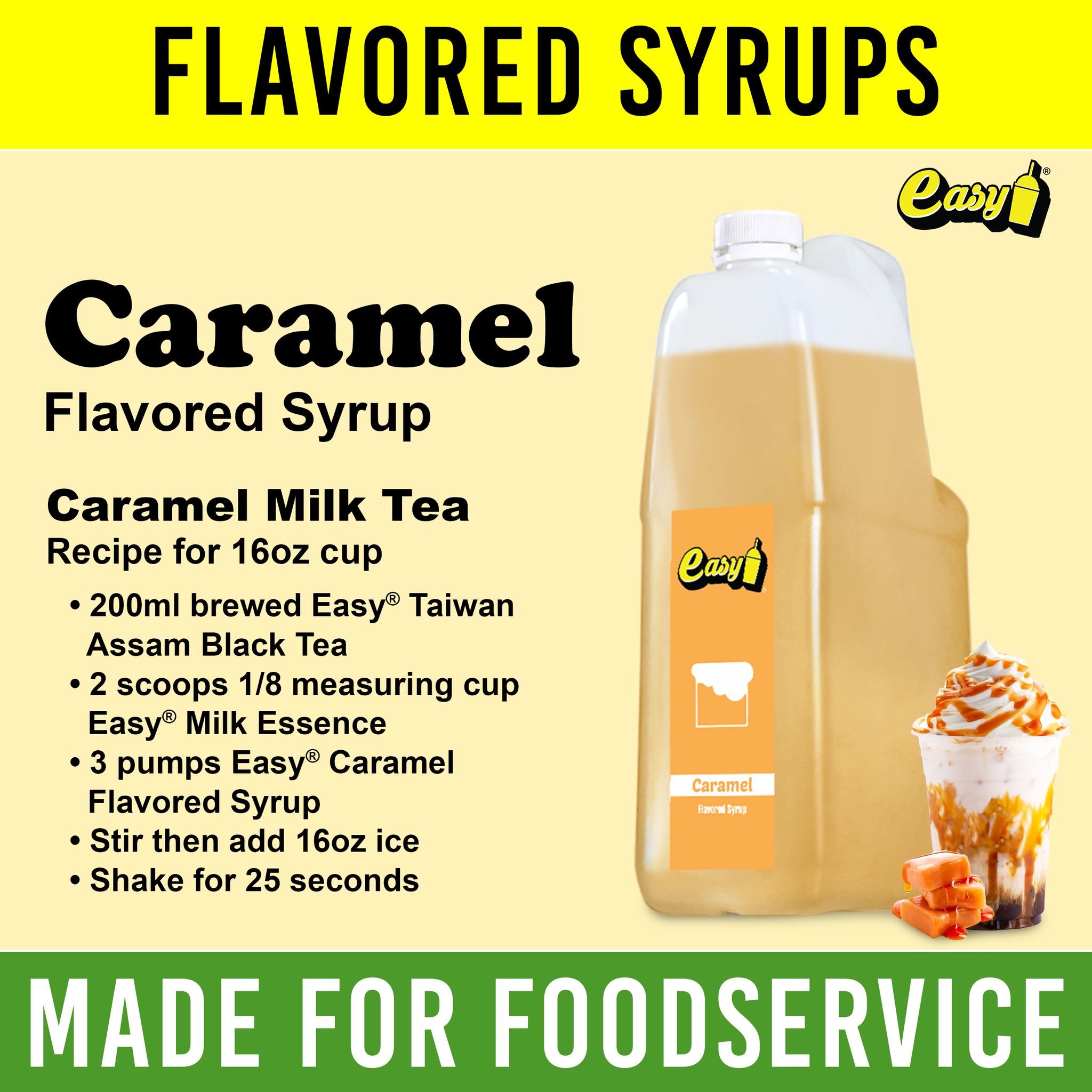 EASY BRAND Caramel Syrup 2.5kg & Signature Caramel 1kg – Premium Flavor ...