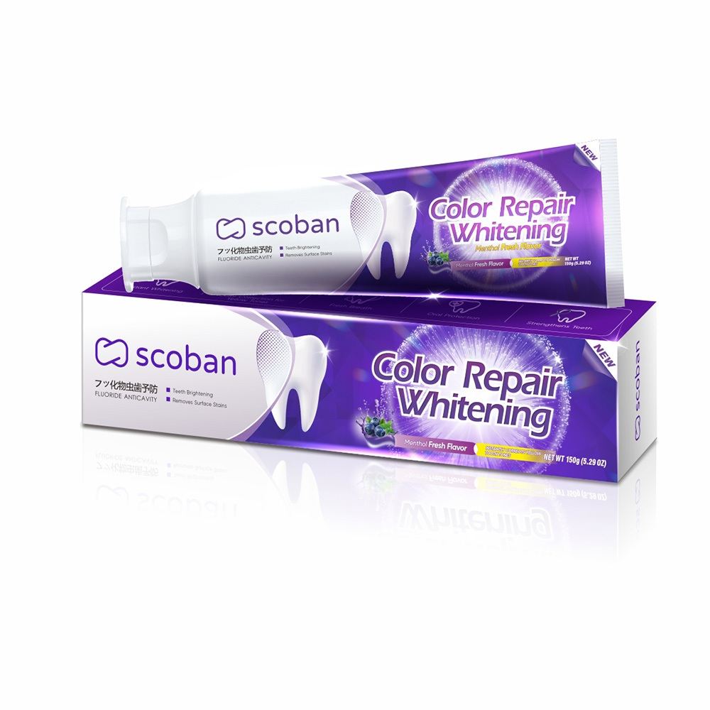 Scoban Purple Whitening Toothpaste Instant Stain Removal & Color ...