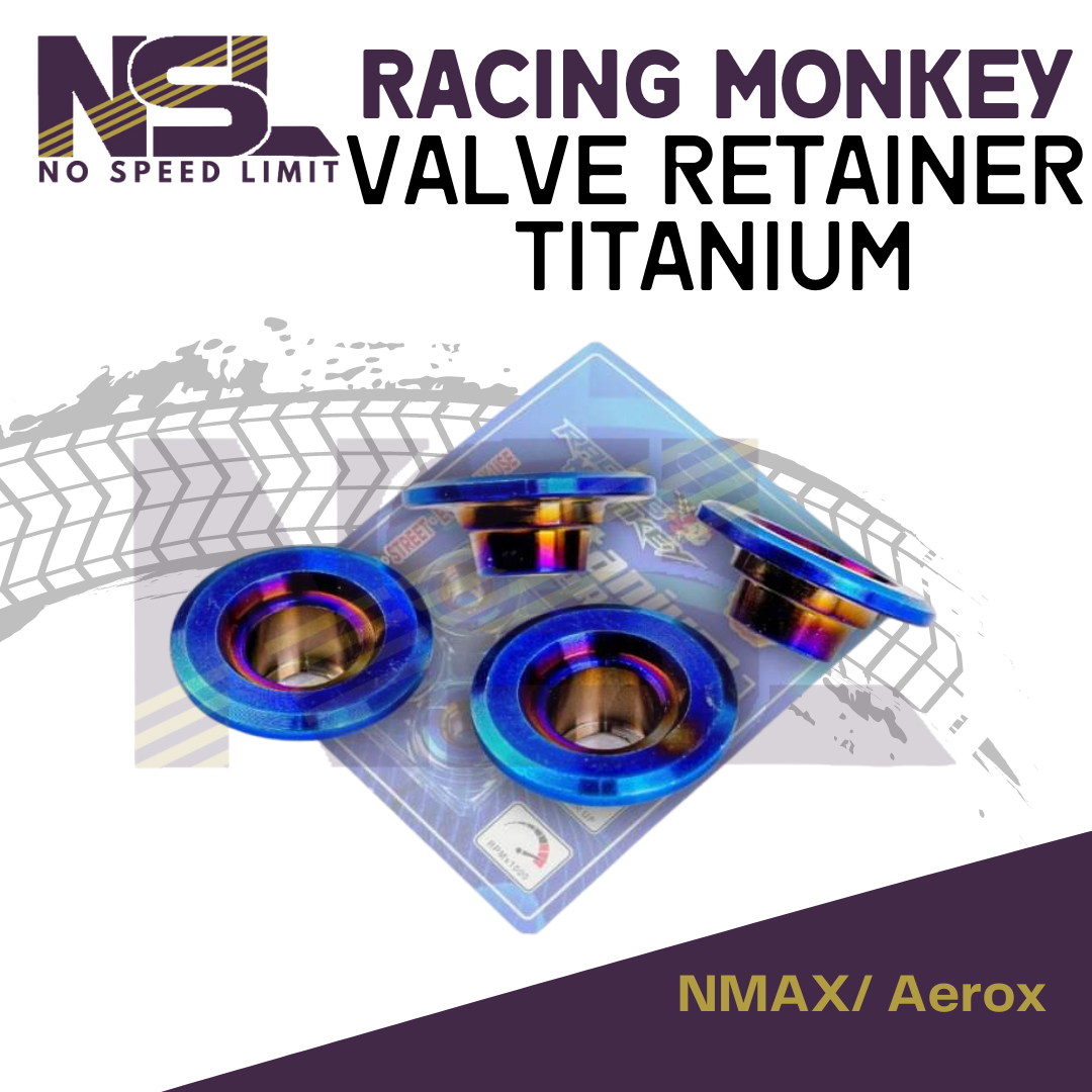 Racing Monkey Titanium Valve Retainer Set SNIPER RAIDER 150 MIO NMAX ...