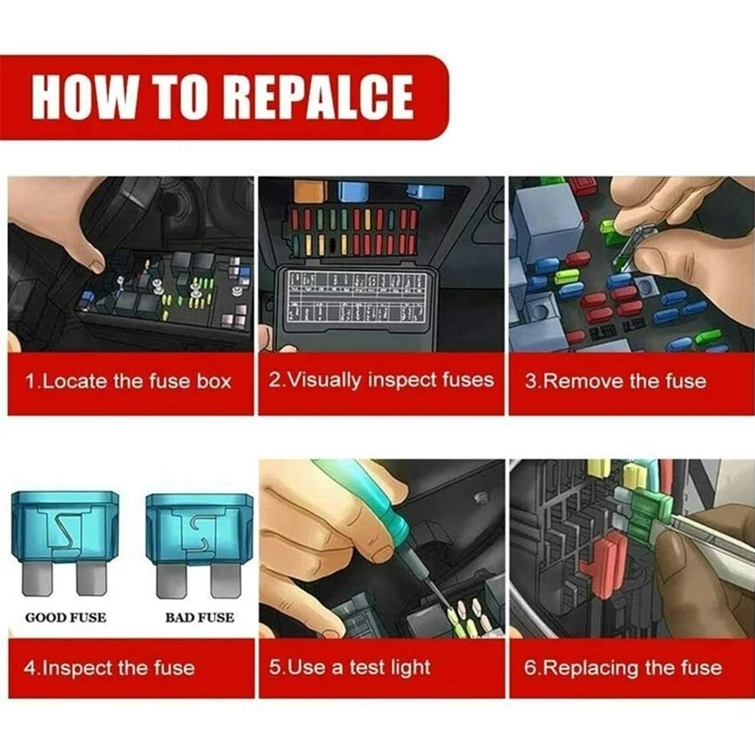 120pcs Colorful Fuse kit Assorted Micro Mini Box Car Insert Fuse ...