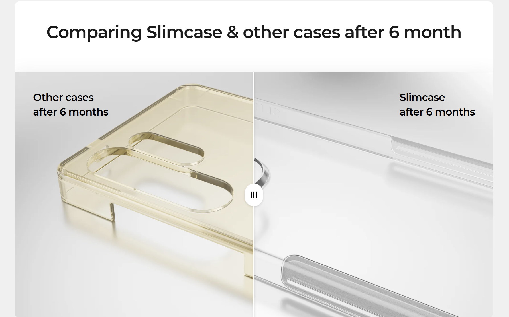 Slimcase Unique 3 Clear Case for Samsung Galaxy S25 Ultra - Non Yellowing Ultra Thin Phone Case ...