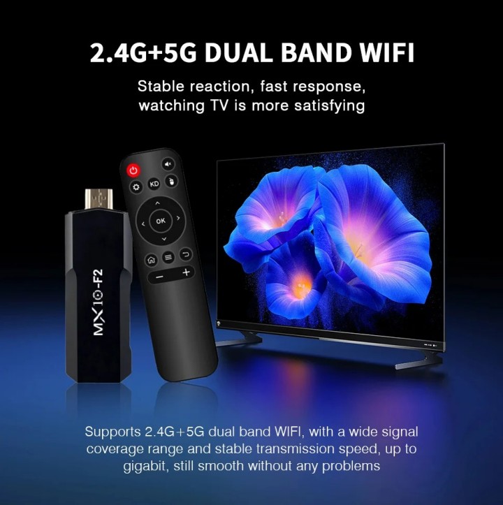 TV Stick 4K HD Smart Mini TV Box Android 13 HDMI Built-in Netflix ...