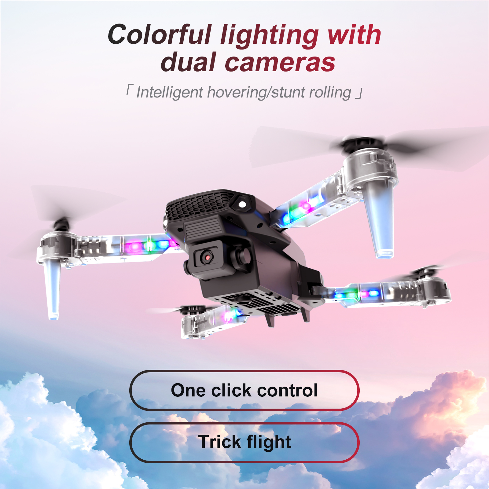E99 Mini Drone HD camera set control obstacle avoidance FPV Foldable ...