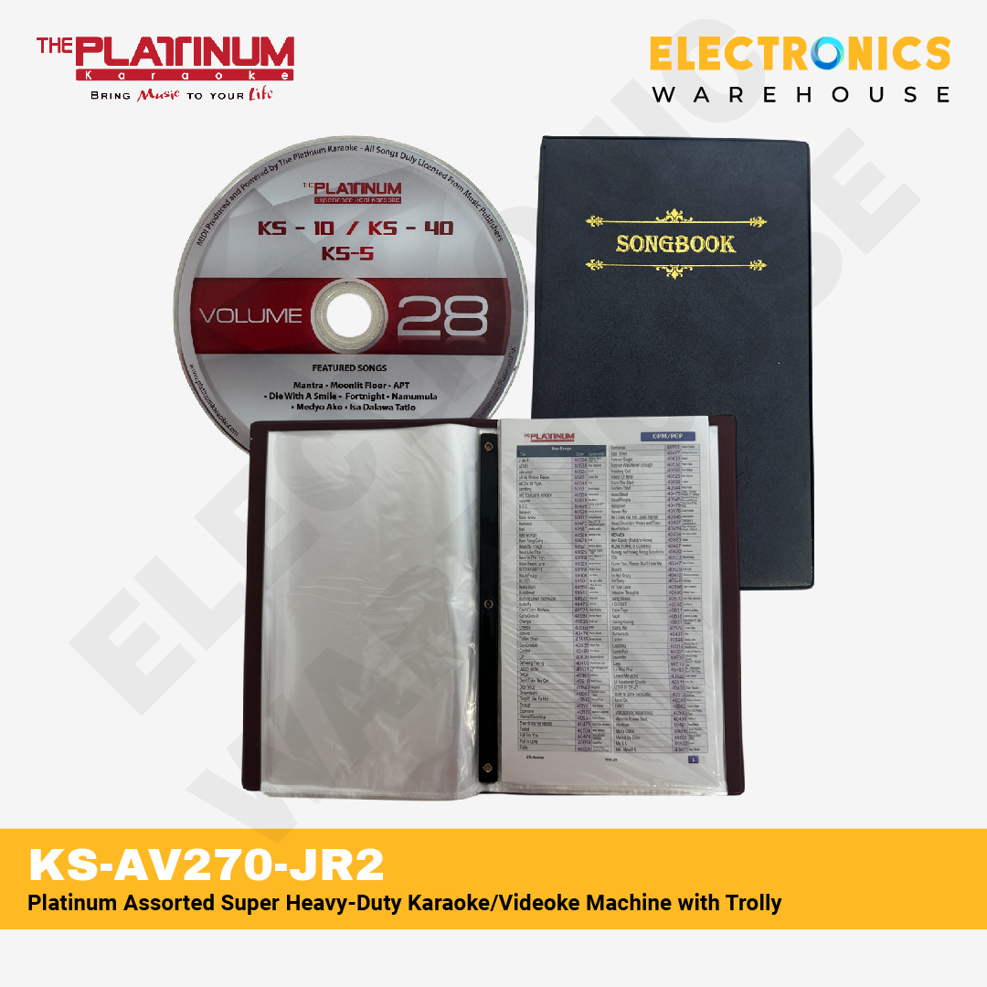 Platinum Assorted Super Heavy-Duty Karaoke/Videoke Machine with Inbuild ...