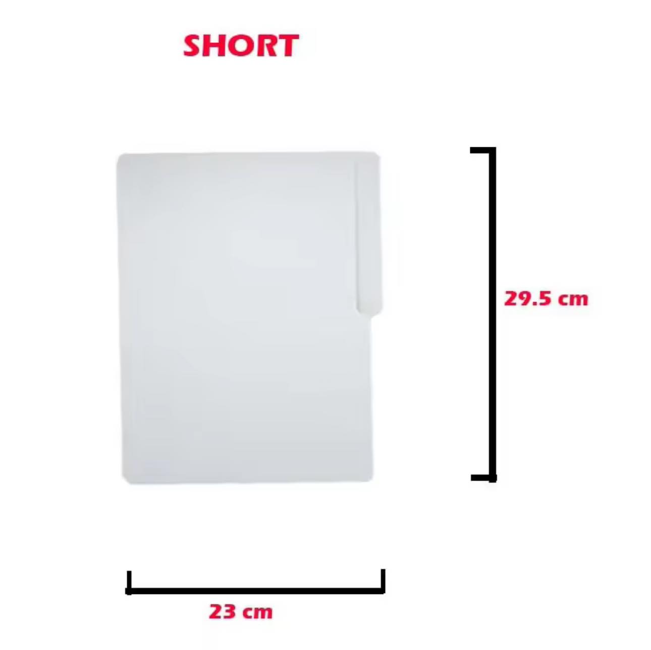 50pcs/100pcs Short Folder Long Folder White File Folder | Shopee ...