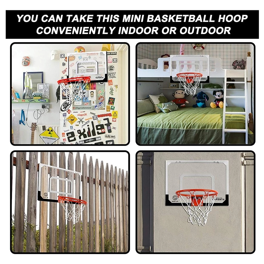 Basketball Hoop With Electronic Scoreboard Indoor Hanging Basketball ...